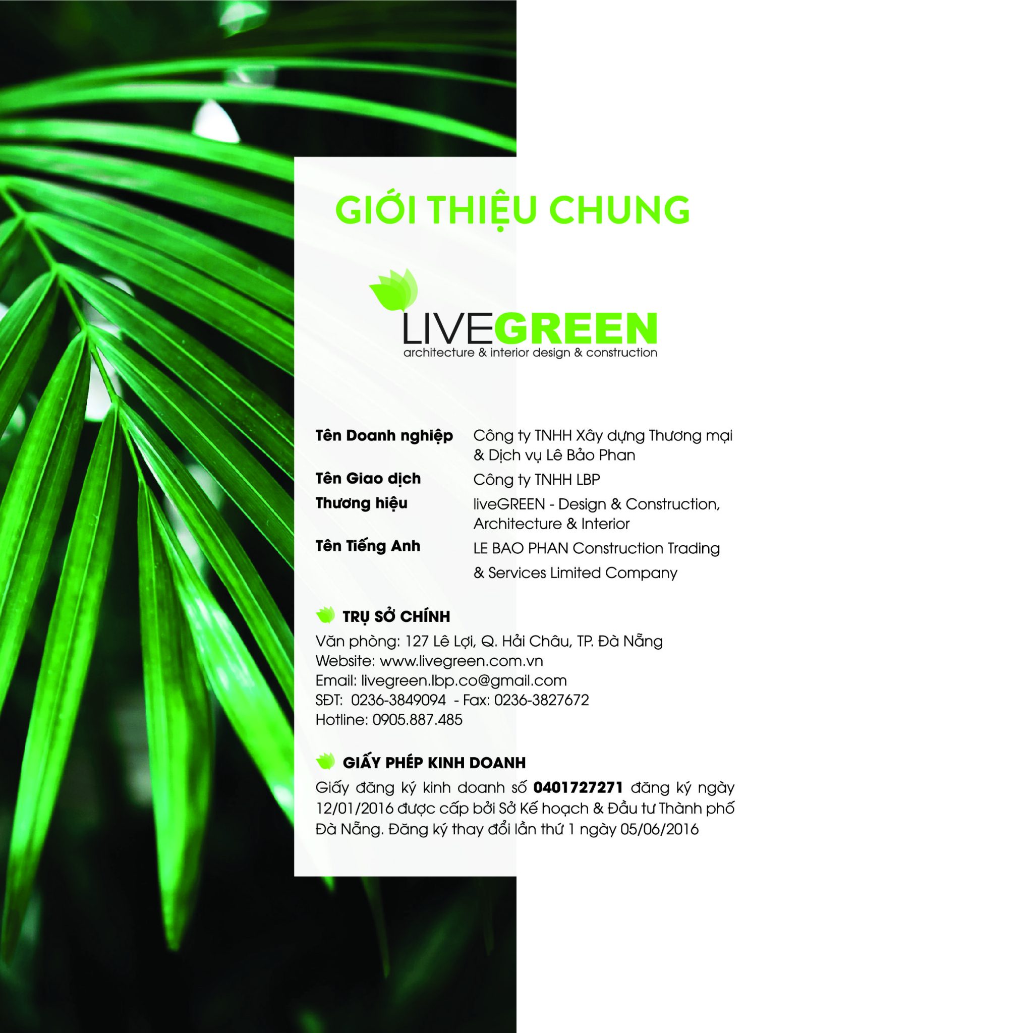 LiveGreen Architecture | Thiết kế thi công xây dựng nội thất Đà Nẵng